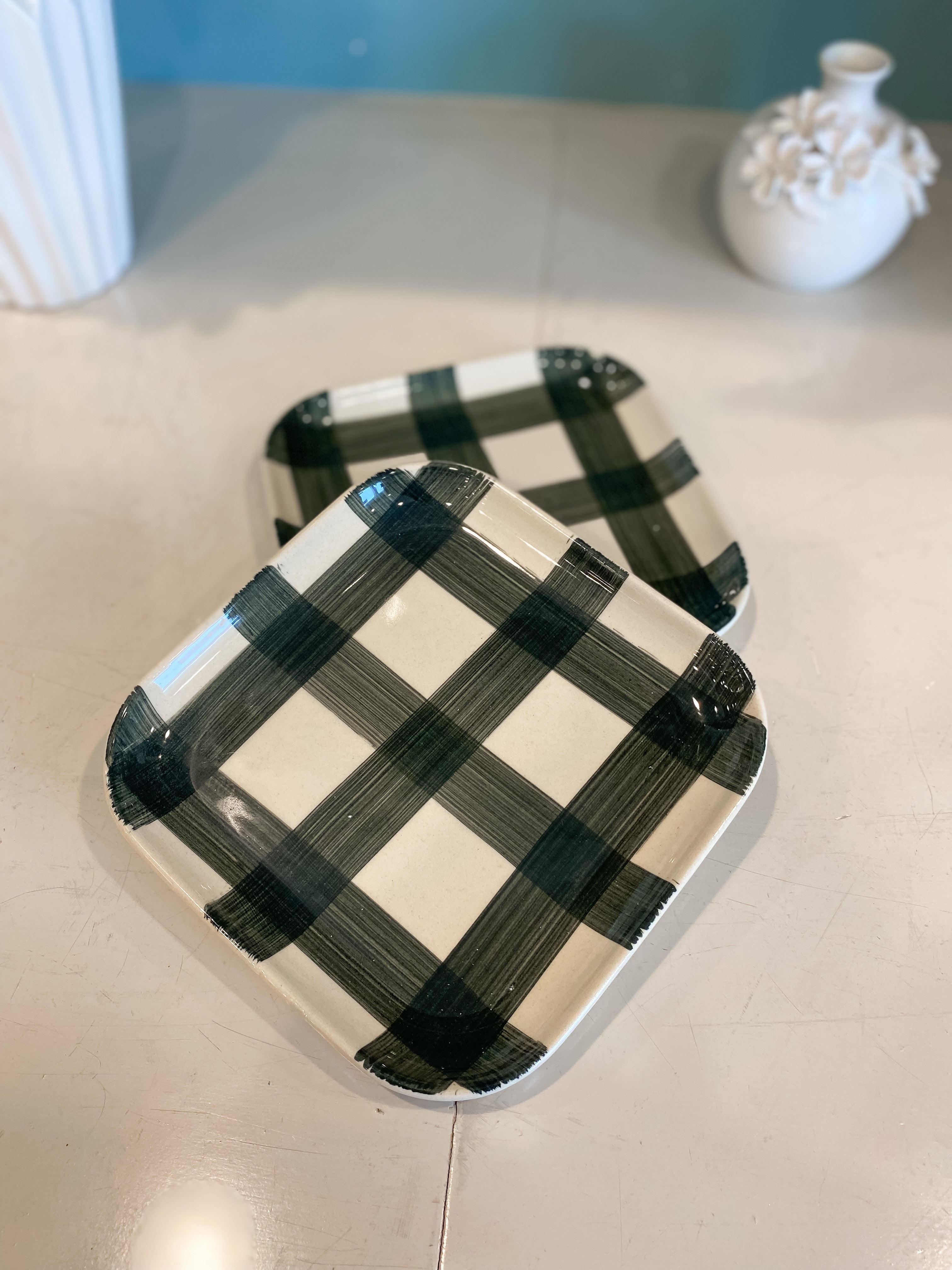 Square Stoneware Plates – Adorned Grace